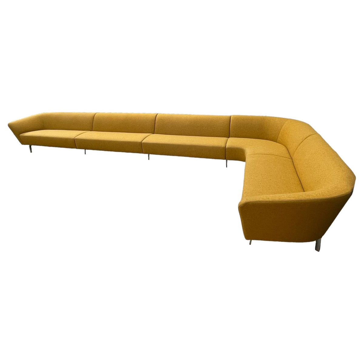 Refurbished Arper 'Loop' Modular Sofa - Yellow — Zero Office Furniture