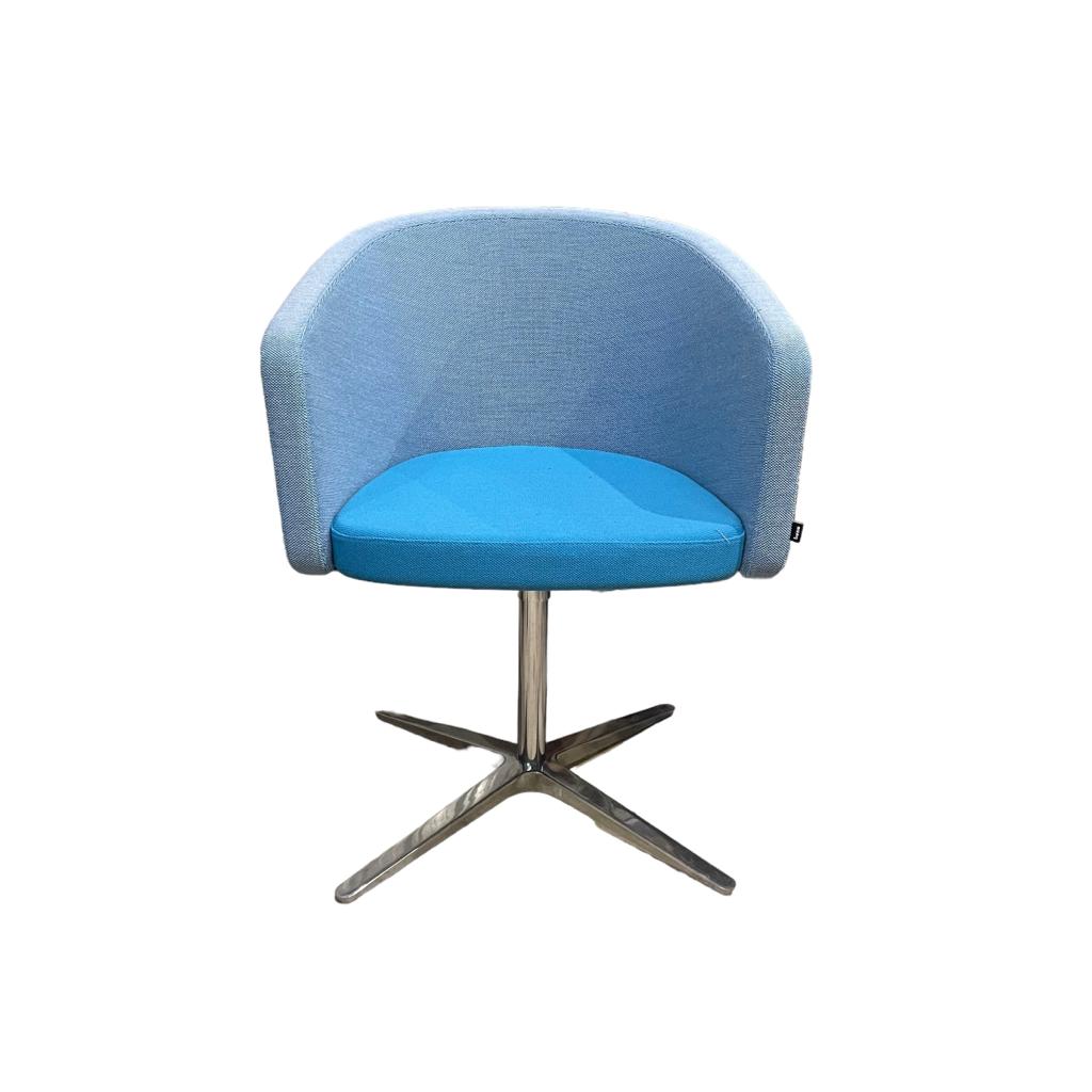 Refurbished Bene Club Chair - Blue — Zero Office Furniture