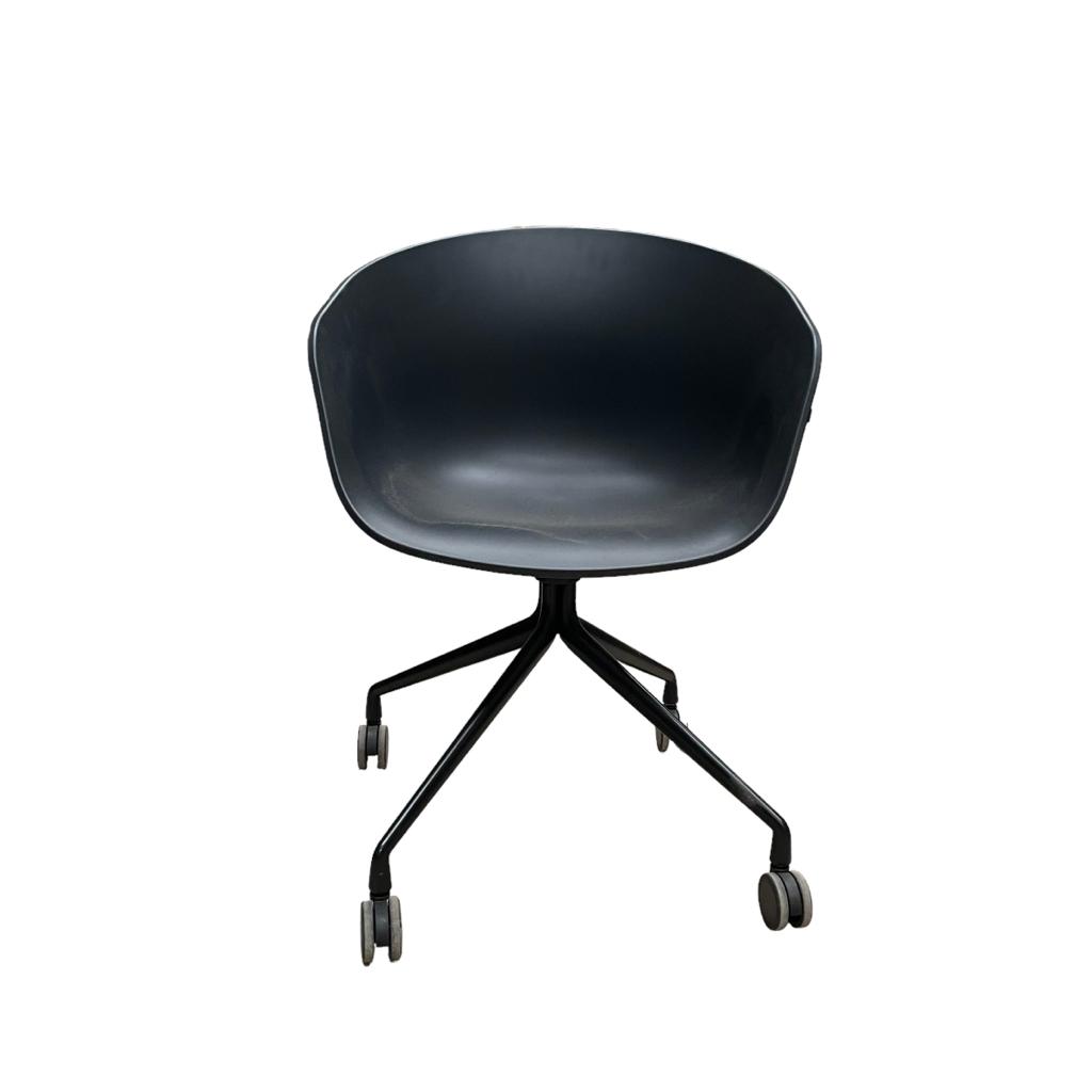 Refurbished HAY About A Chair - AAC 24 - in Black — Zero Office Furniture