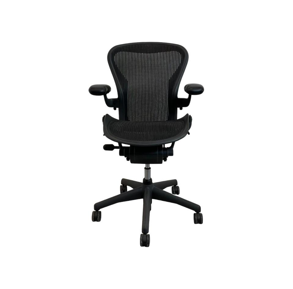 Refurbished Herman Miller Aeron - Graphite - A — Zero Office Furniture